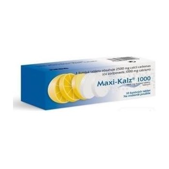 Maxi Kalz 1000 perorální šumivá tableta10 x 1000 mg od 91 Kč - Heureka.cz