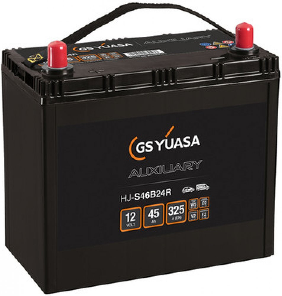 Yuasa 12V 45Ah 325A HJ-S46B24R – Zboží Mobilmania