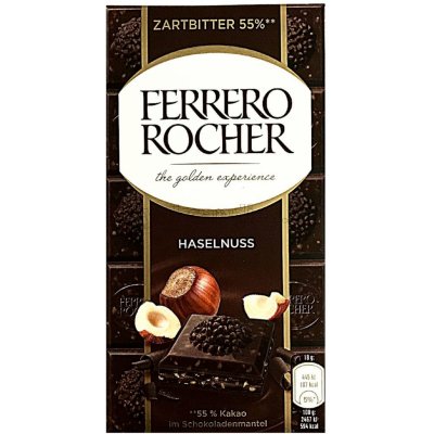 Ferrero Rocher - Hořká čokoláda & oříšky, 90 g od 55 Kč - Heureka.cz