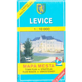 Levice Mapa mesta Town plan Stadtplan Plan miasta Várostérkép Slovensko ...