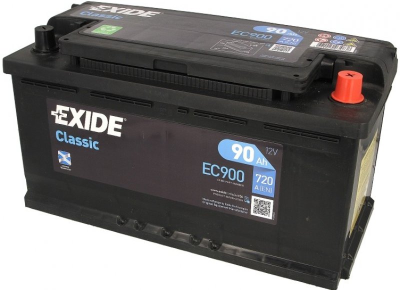 Exide Classic 12V 90Ah 720A EC900 – Zboží Mobilmania