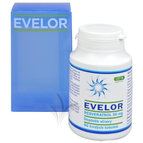 Evelor resveratrol 50 mg 90 tablet od 499 Kč - Heureka.cz