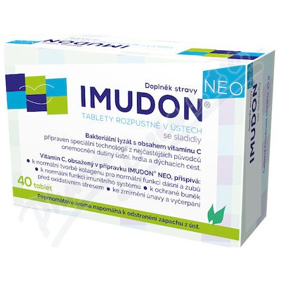 Imudon Neo rozpustné se sladidlem 40 tablet od 269 Kč - Heureka.cz