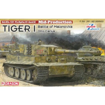 Dragon Models Model Kit tank 6888 Tiger I Mid Production w/Zimmerit ...