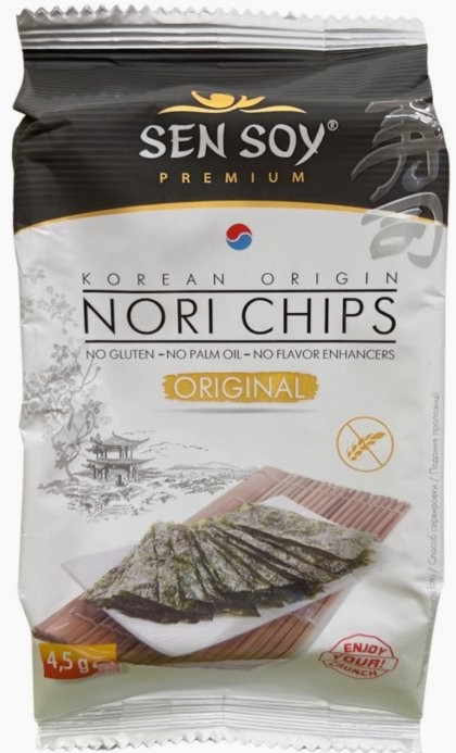 Sen Soy Premium SEN SOY chipsy mořské řasy Nori Original 4,5 g od 20 Kč ...