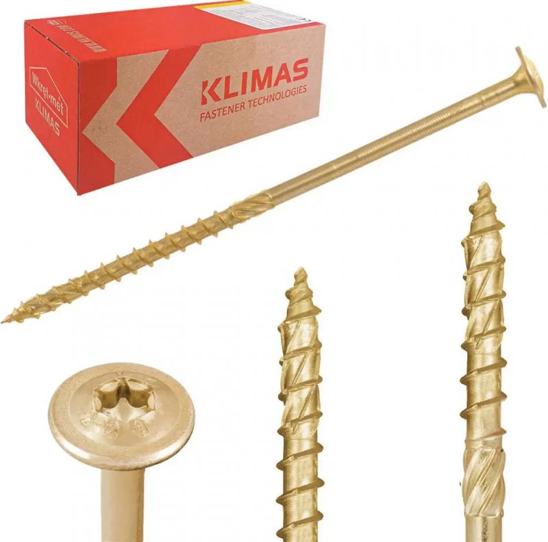 Konstrukční vrut do dřeva s talířovou hlavou TX30 Ø6 mm 240 mm - 100 ks (4.06 Kč s DPH / ks) na ...