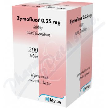 ZYMAFLUOR POR 0,25MG TBL NOB 200 od 149 Kč - Heureka.cz
