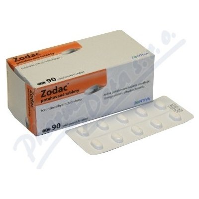 ZODAC POR 10MG TBL FLM 90 od 180 Kč - Heureka.cz