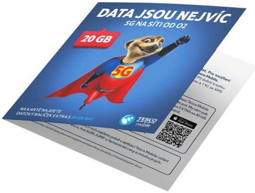 Tesco Mobile SIM karta Data 5G 20 GB od 399 Kč - Heureka.cz