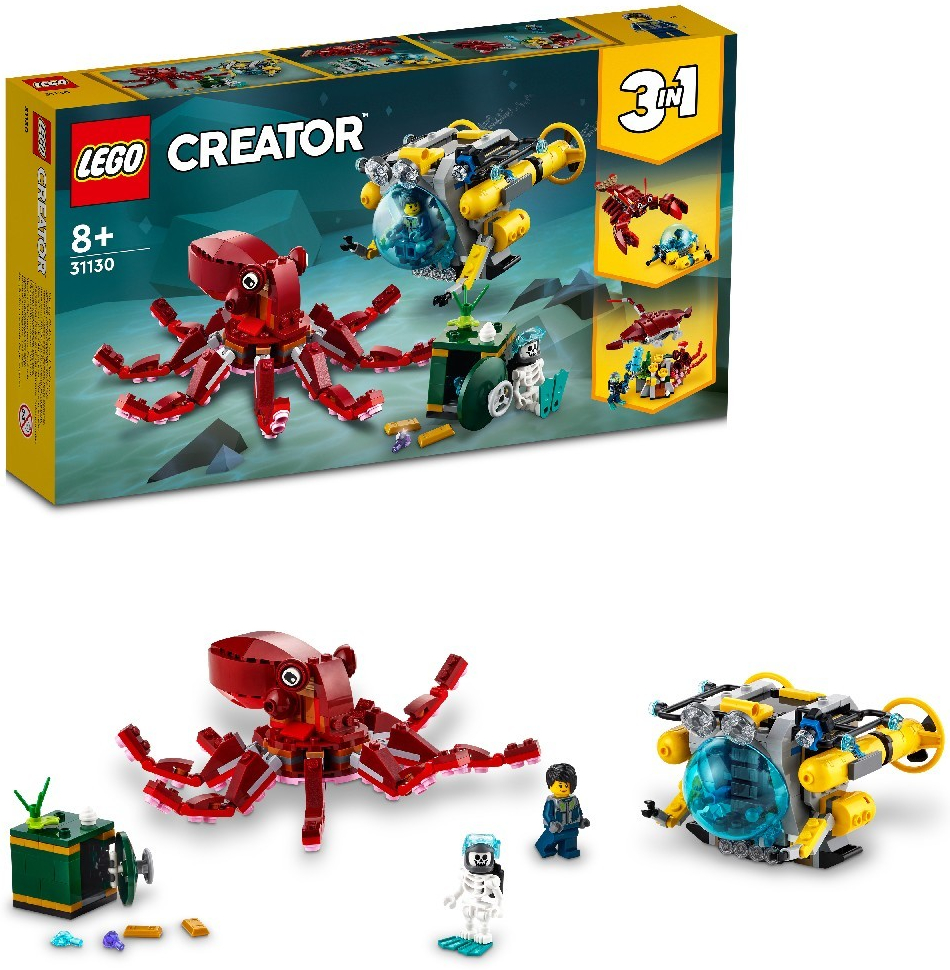 LEGO® Creator 31130 Hledání potopeného pokladu od 687 Kč - Heureka.cz