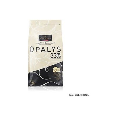 VALRHONA Opalys, bílé čokoládové pecky, 33% kakaového másla, 3 kg od 3 ...