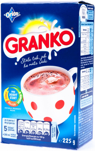 Orion Granko Instantní kakaový nápoj 200 g od 78 Kč - Heureka.cz