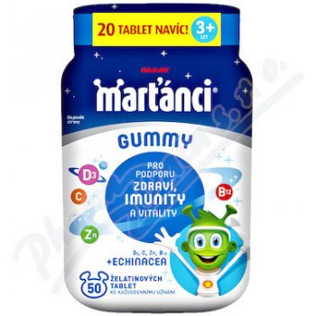 Walmark Marťánci Gummy echinacea 50 + 20 tablet od 189 Kč - Heureka.cz