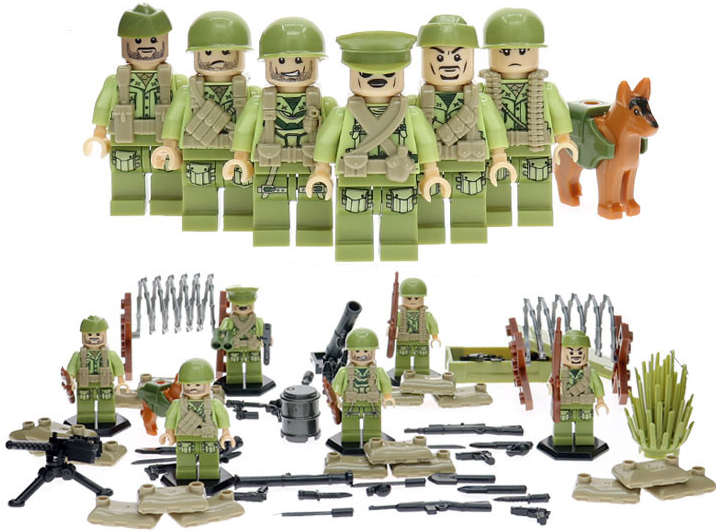 Figurky / Minifigurky WW2 vojáci 2. světová válka americká armáda LEGO ...