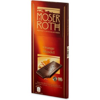 MOSER ROTH ORANGE MANDEL Hořká čokoláda 125 g od 46 Kč - Heureka.cz