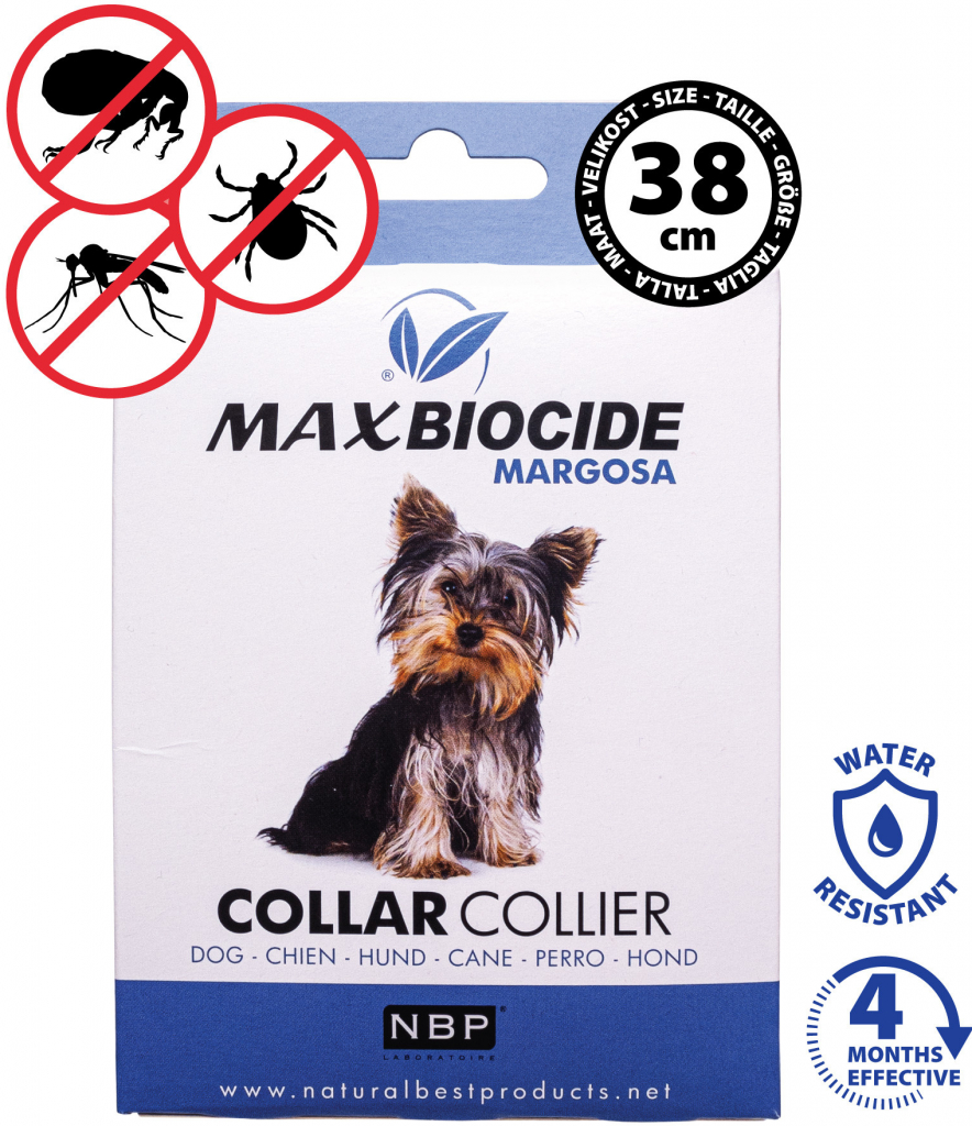 Max Biocide Collar Dog obojek pro psy 38 cm od 125 Kč - Heureka.cz