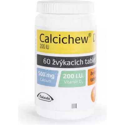 CALCICHEW D3 POR 500MG/200IU TBL MND 60 od 224 Kč - Heureka.cz