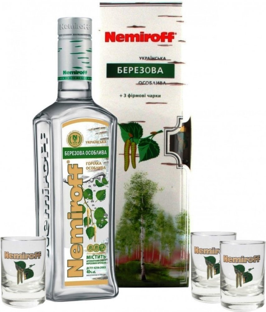Nemiroff Birch 0,7 l (dárkové balení 3 sklenice) – Zboží Mobilmania
