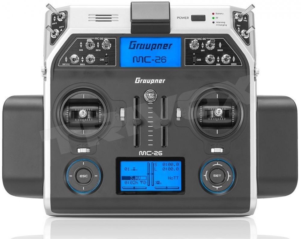 Graupner/SJ MC-26 2,4GHz HOTT samotný vysílač – Zboží Mobilmania