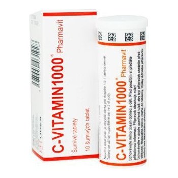 C-VITAMIN 1000 PHARMAVIT POR 1000MG TBL EFF 10 od 42 Kč - Heureka.cz