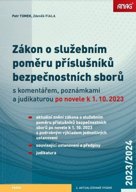 Knihy – Zákon o služebním poměru příslušníků bezpečnostních sborů ...
