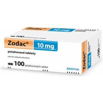ZODAC POR 10MG TBL FLM 100 od 173 Kč - Heureka.cz
