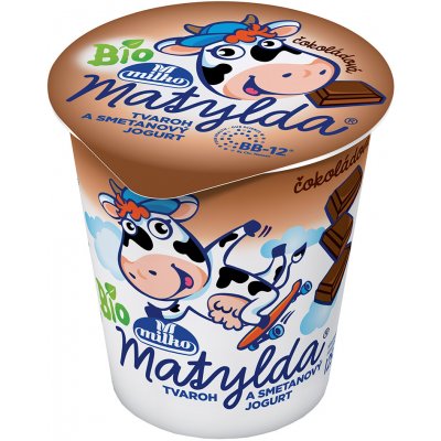 Milko Matylda Bio Tvaroh a smetanový jogurt čokoláda 125 g od 23 Kč ...