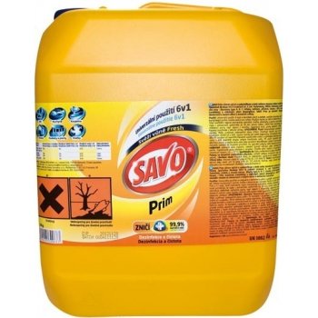 Savo Prim dezinfekční a mycí prostředek Svěží vůně 5 kg od 227 Kč ...