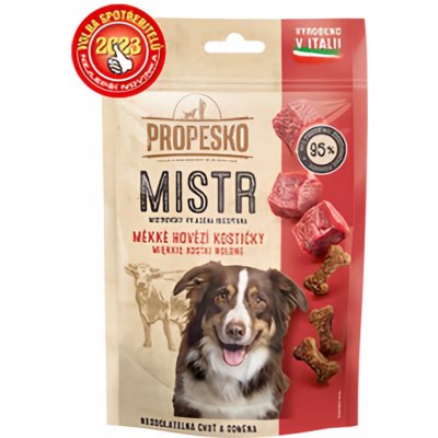 Propesko Mistr měkké hovězí kostičky 90 g od 41 Kč - Heureka.cz