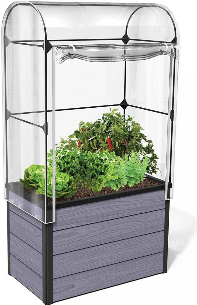 Keter Maple Green House s fóliovníkem 99 x 58 x 185 cm 249294 grafitový ...