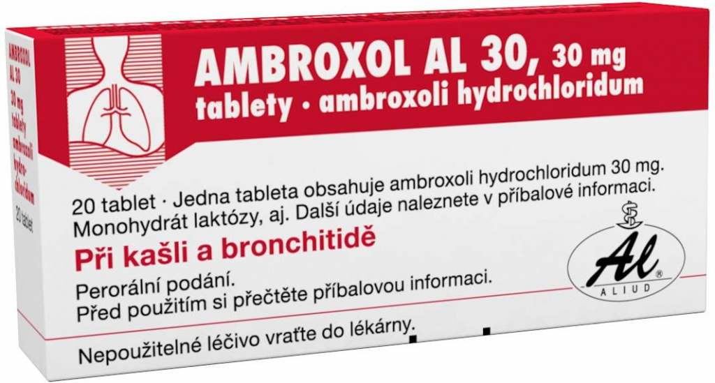 AMBROXOL AL POR 30MG TBL NOB 20 od 54 Kč - Heureka.cz