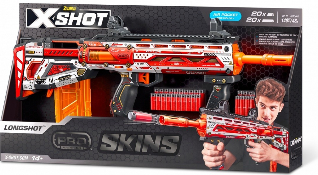 Zuru x-shot launcher skins pro series 1 sinister 40 arrows od 1 205 Kč ...