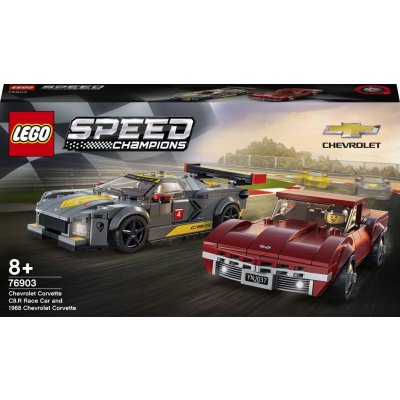LEGO® Speed Champions 76903 Chevrolet Corvette C8.R a 1968 Chevrolet ...