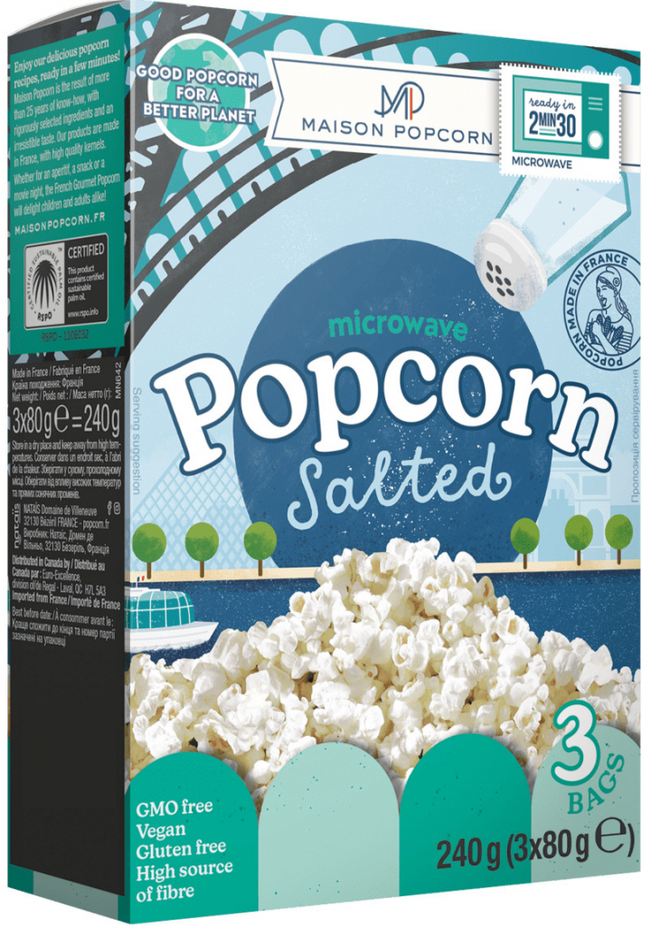 Maison Popcorn Slaný popcorn do mikrovlnky 3x80 g od 35 Kč - Heureka.cz