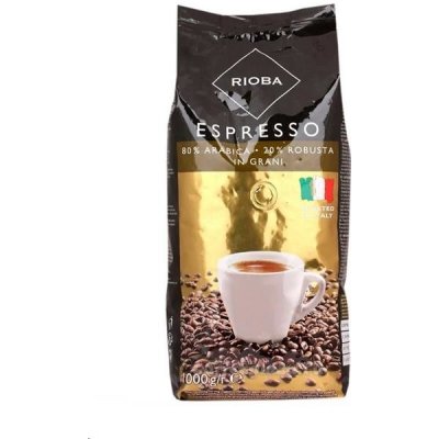 Rioba Espresso 80% Arabica 1 kg od 296 Kč - Heureka.cz