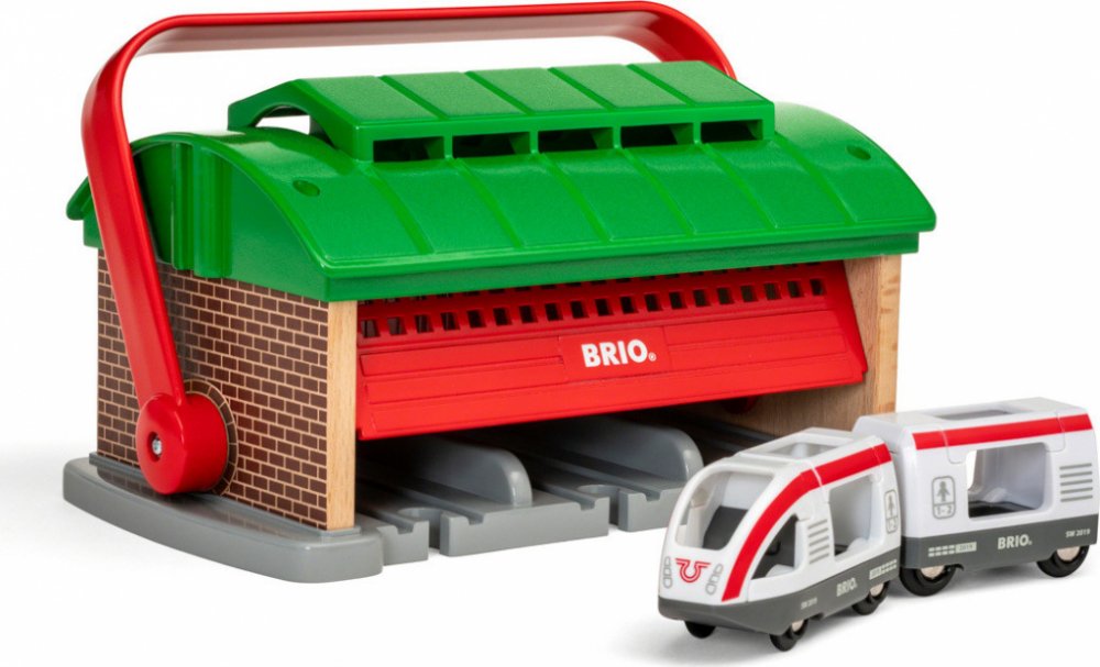 Dřevěné vláčky – Brio 33474 Přenosné vlakové depo