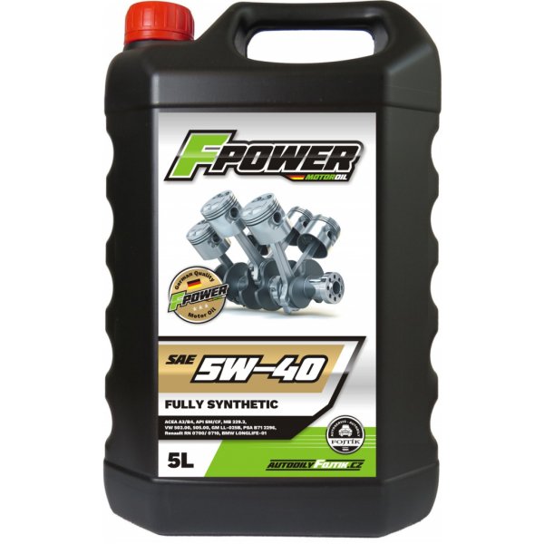 F-Power 5W-40 5 l od 534 Kč - Heureka.cz