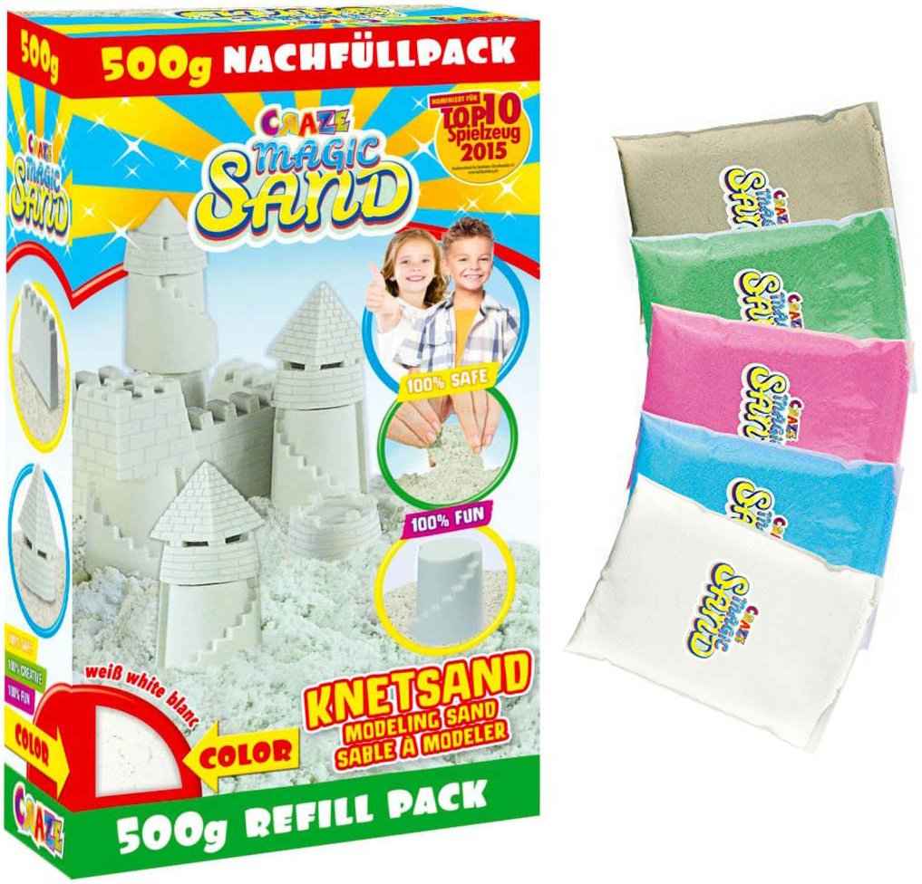 CRAZE Kinetický písek Magic sand 500g PÍSKOVÁ od 99 Kč - Heureka.cz