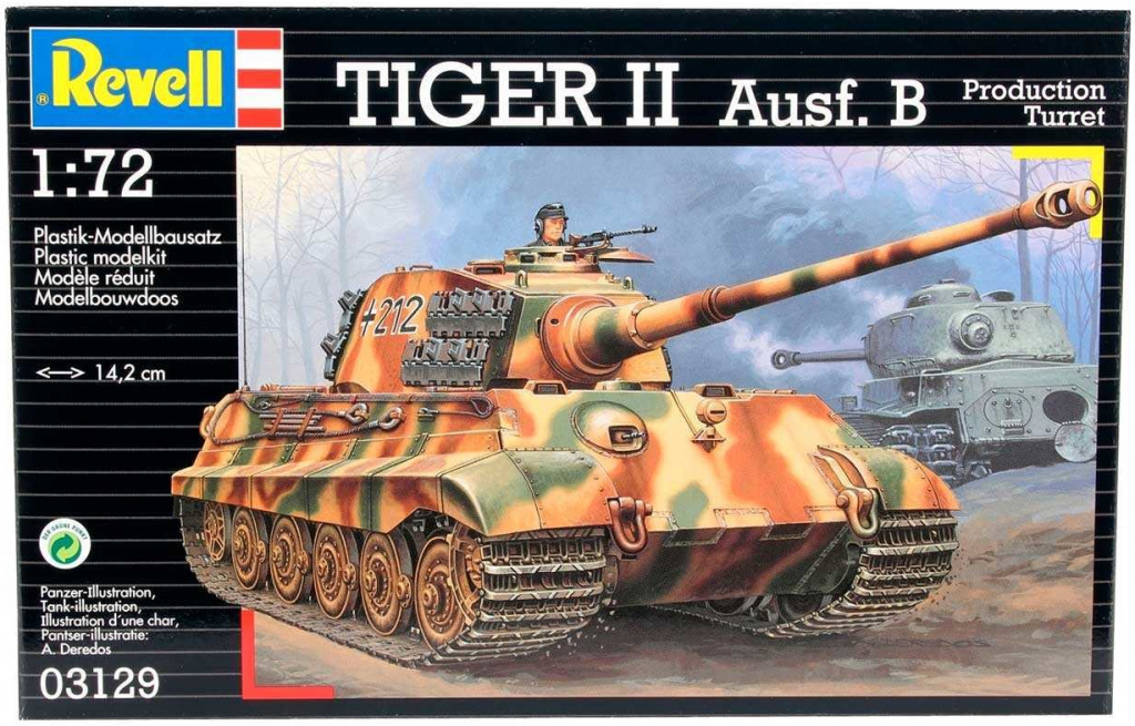 Revell Model Kit Plastic tank 03129 Tiger II Ausf. B 1:72 od 388 Kč ...