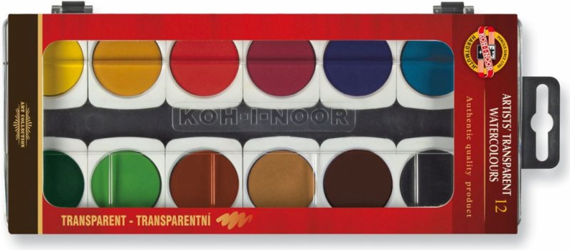 Koh-I-Noor Transparentní 12 barev na Hledejceny.cz