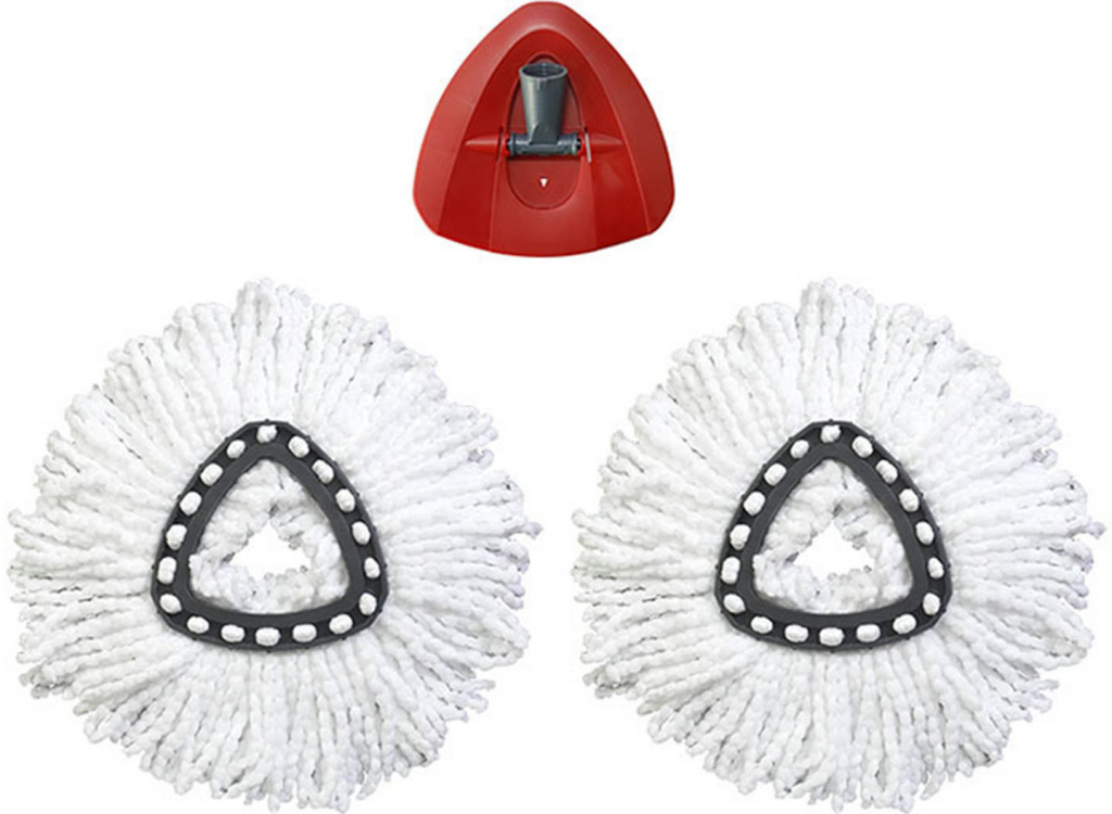 Lichifit Náhradní hlavice k parnímu mopu o-Vileda o-Cedar 2 bílé mopy ...