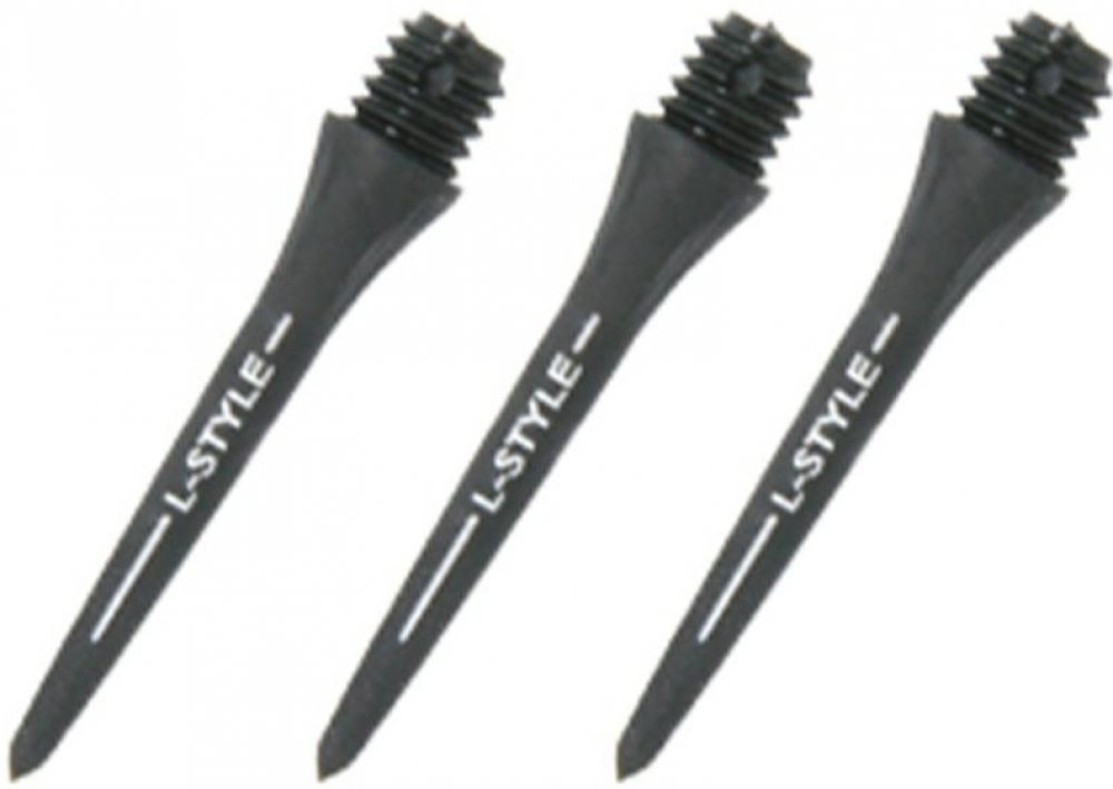 L-Style Hroty karbonové Hard Lip Points Carbon steel 25mm závit 2BA 6ks ...