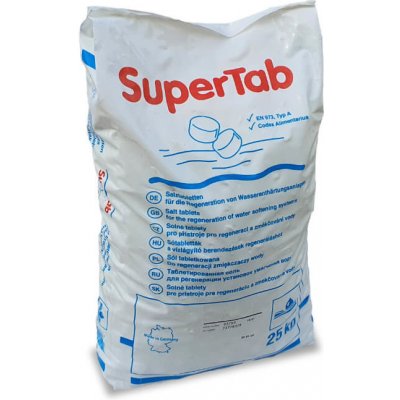 SuperTab Tabletová regenerační sůl 25 kg od 290 Kč - Heureka.cz