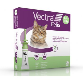 VECTRA Felis Spot On pro kočky 0,6 10 kg 3 x 0,9 ml od 699 Kč - Heureka.cz
