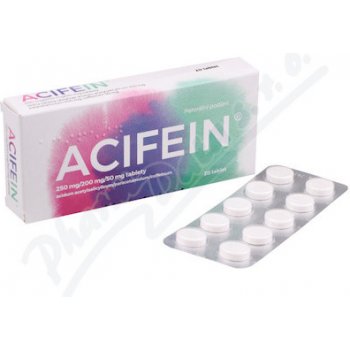 ACIFEIN POR 250MG/200MG/50MG TBL NOB 20 od 109 Kč - Heureka.cz