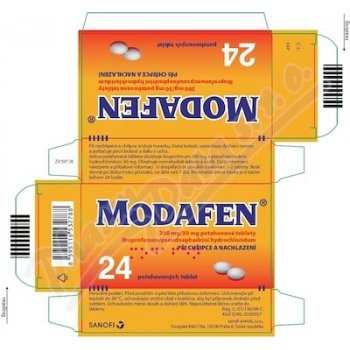 MODAFEN POR 200MG/30MG TBL FLM 24 od 274 Kč - Heureka.cz
