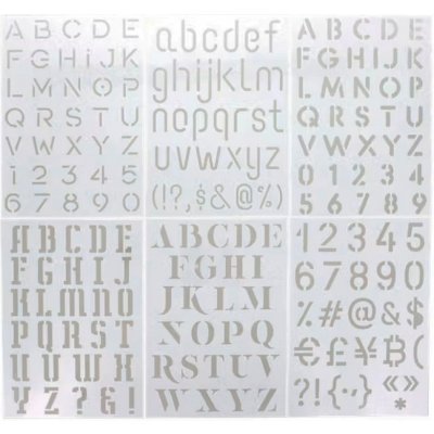 Kreativní šablony na malování KVĚTINY- sada 6ks od 45 Kč - Heureka.cz