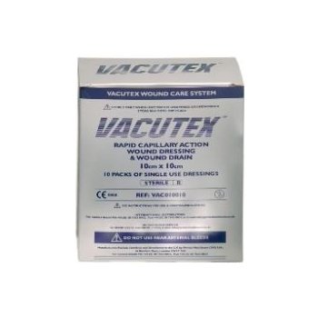 Vacutex Capillary Wound Dressings 10 x 10 cm,kapilární krytí pro vlhké ...