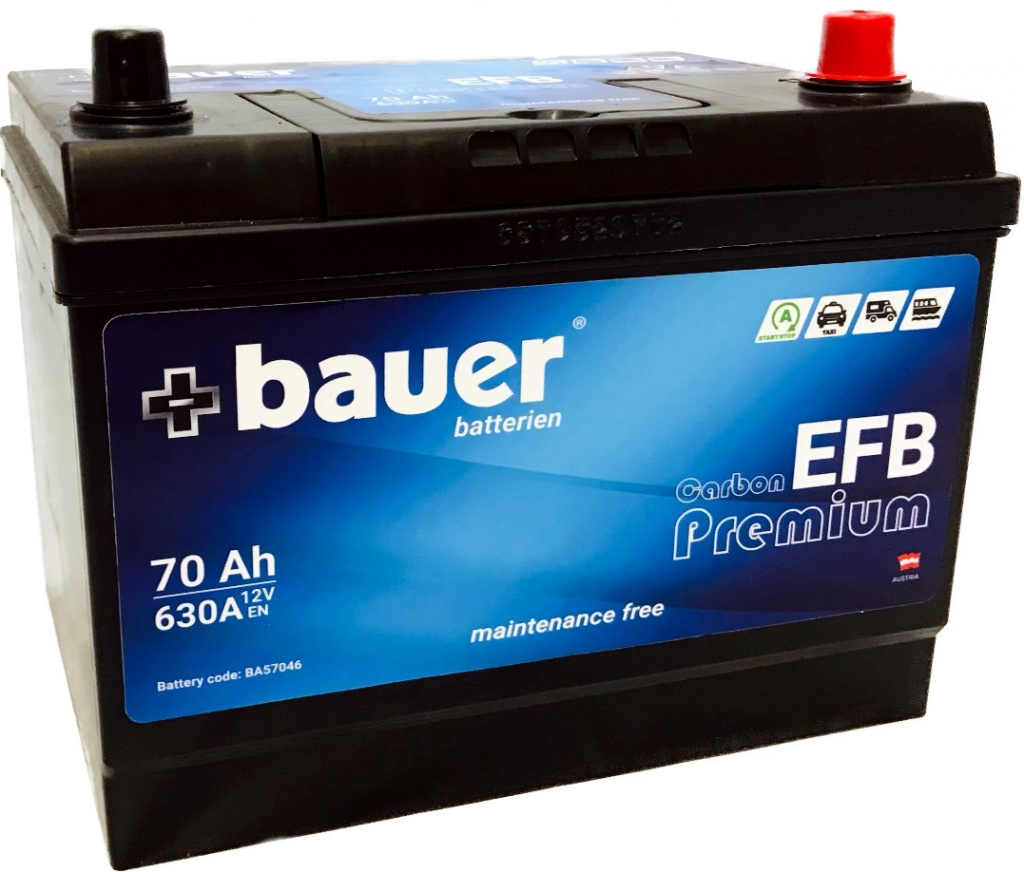 Bauer Carbon EFB ASIA 12V 70Ah 630A BA57046 od 2 238 Kč - Heureka.cz