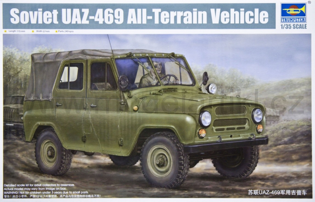 Trumpeter slepovací model UAZ-469 1:35 od 615 Kč - Heureka.cz